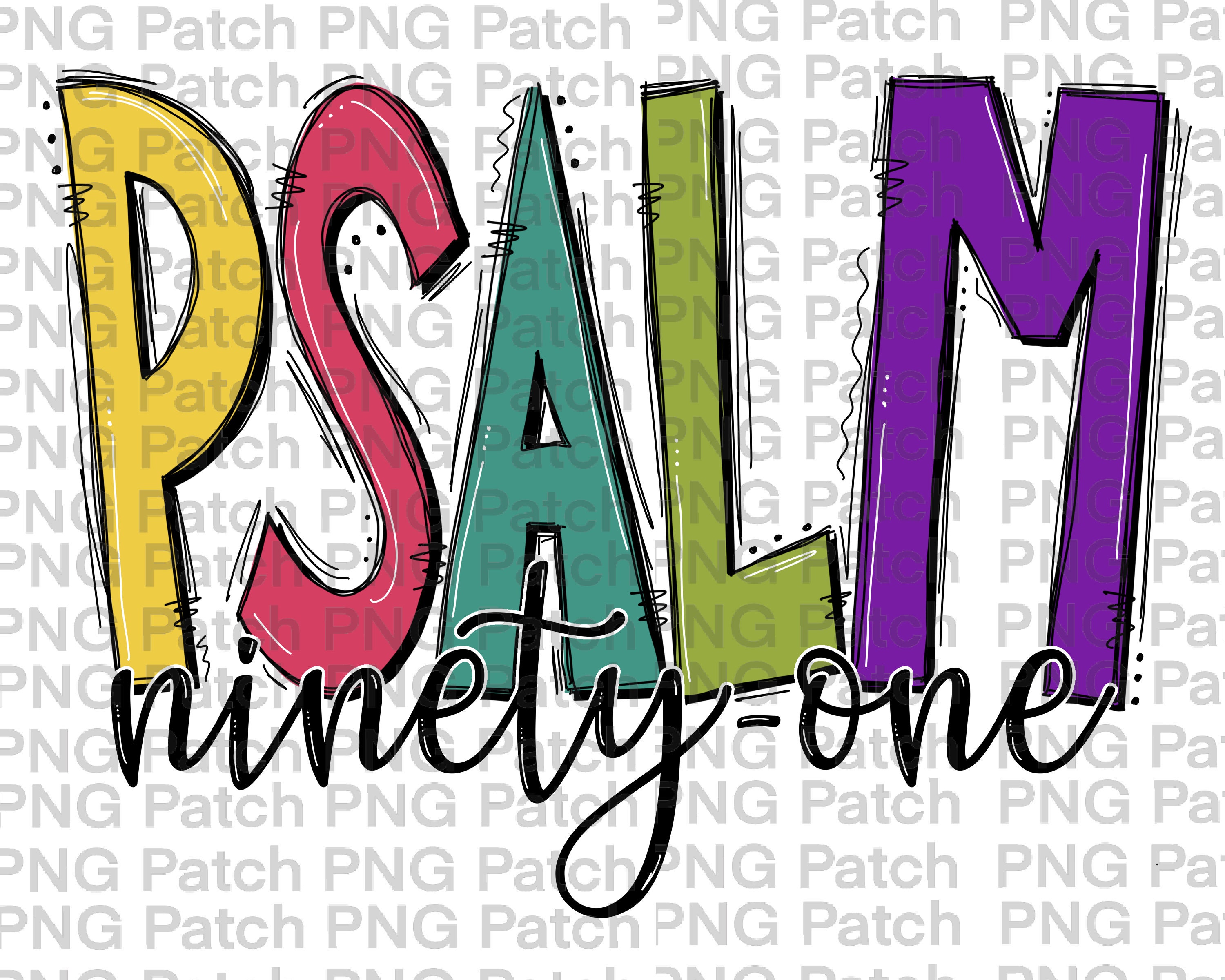 Psalm 91 Religious PNG Digital Design Church Sublimation | Etsy
