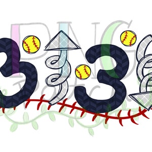 Softball Three up Three Down 3 up 3 Down PNG Digital Design | Etsy