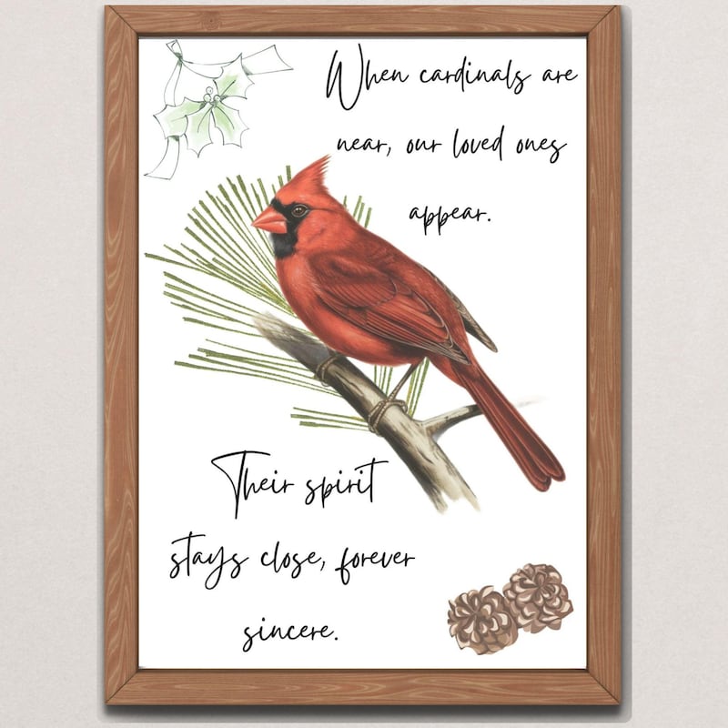 Cardinal Poem - Etsy