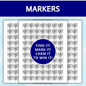 Science Periodic Table of Elements Bingo Game Printable, Middle School ...