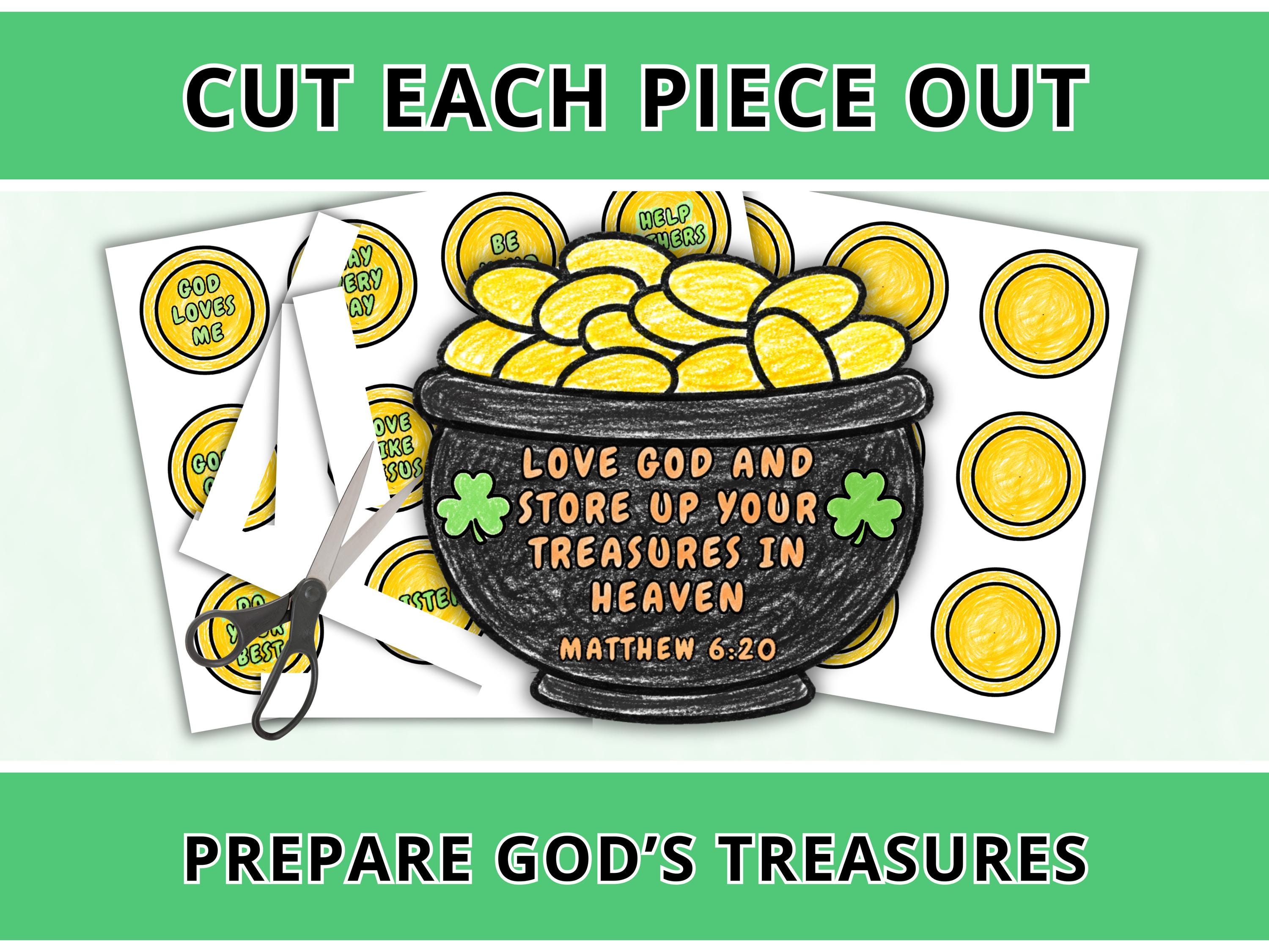 St Patricks Day Christian Kids Craft Printable, St Paddys Day Sunday ...