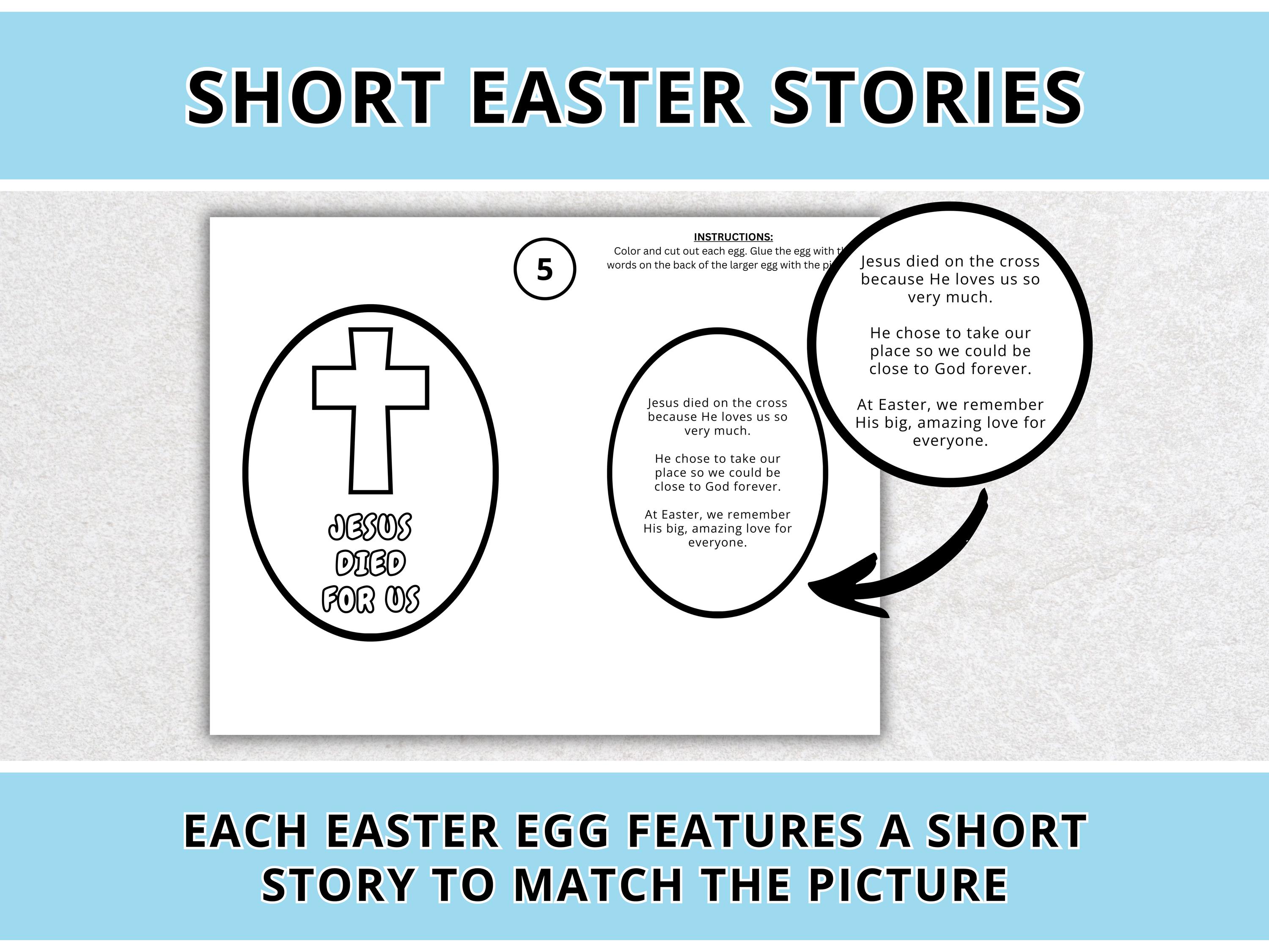Resurrection Easter Story Bible Craft, Christian Sunday School Craft ...