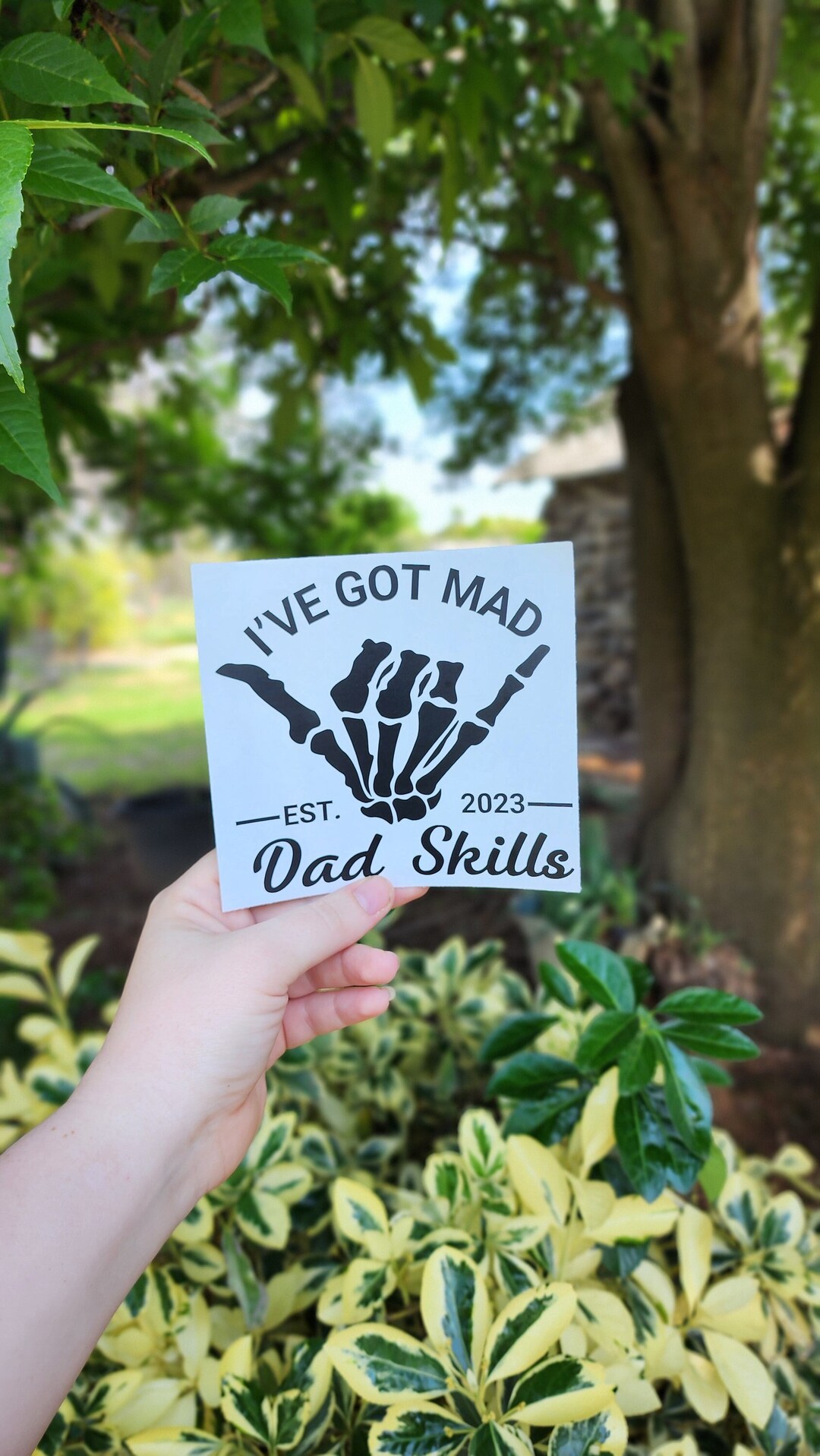 Dad Car Decal, Father's Day Gift, New Dad Gifts, Holographic Car Decal ...