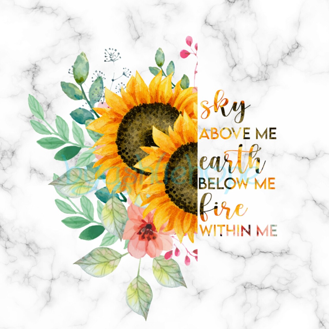 Fire Within Me PNG, Sunflower PNG, Sublimation Prints, Ready to Press ...
