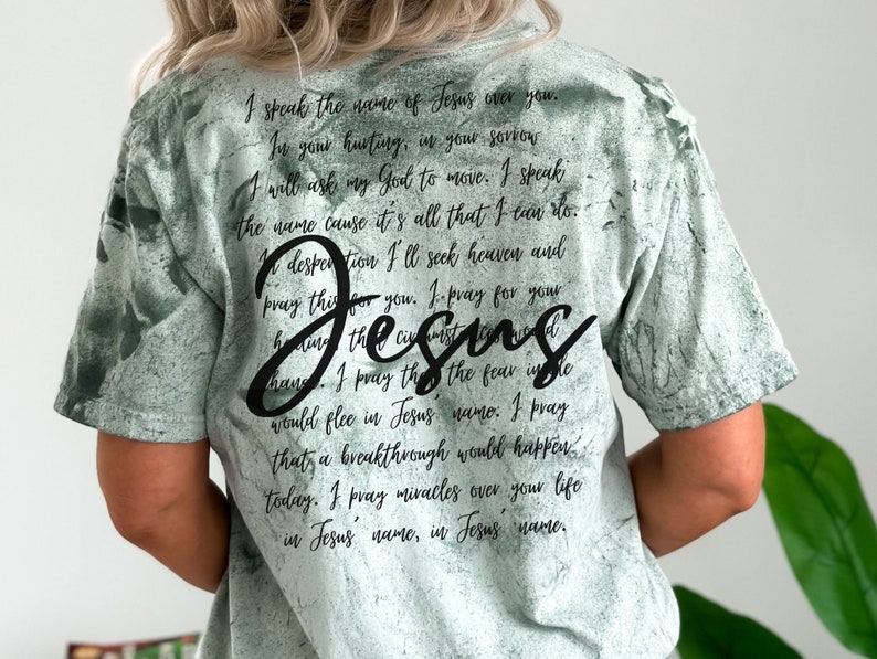 Speak the Name of Jesus SVG, Jesus Tee PNG, Christian, Print on Demand ...