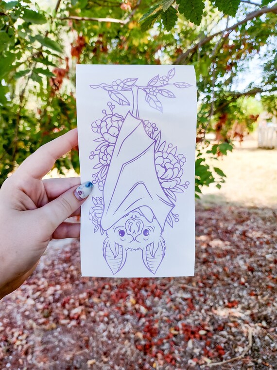Bat Car Decal Holographic Car Decal Cute Spooky Stickers - Etsy