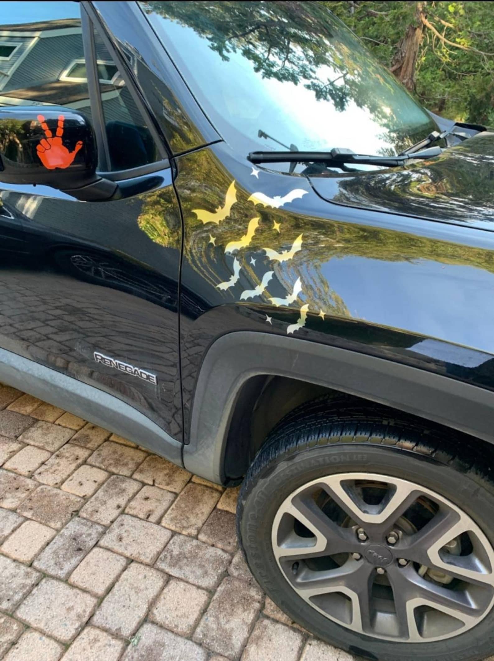 Bat Car Decal Holographic Car Decal Cute Spooky Stickers - Etsy