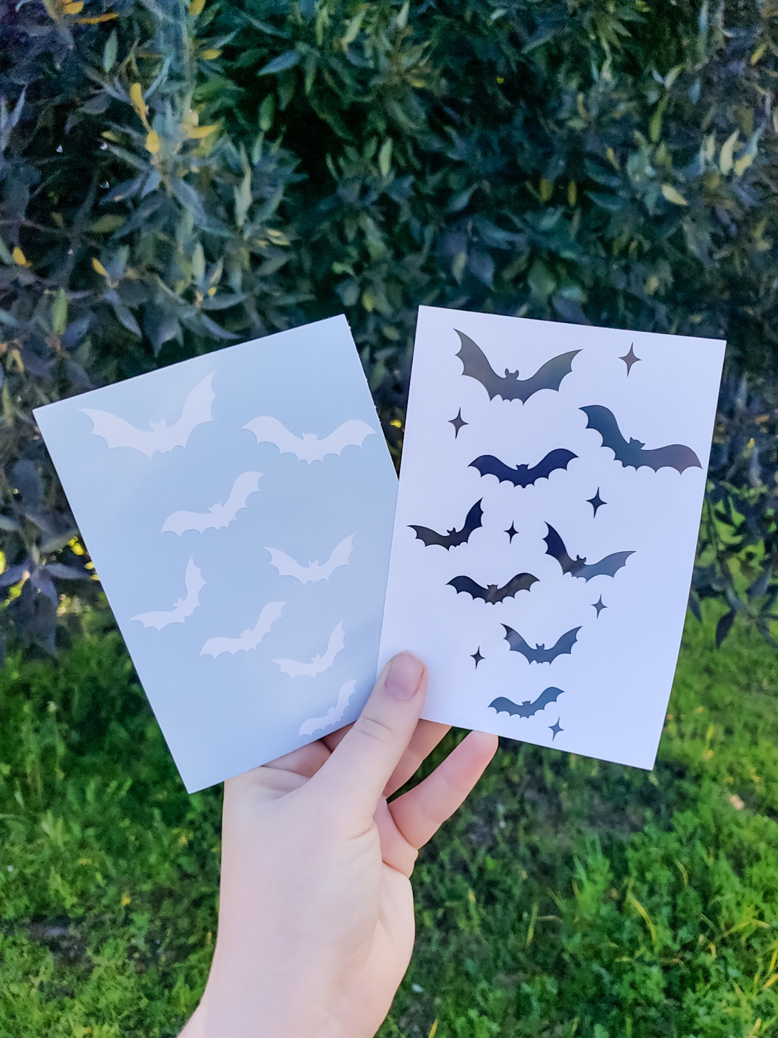 Bat Car Decal Holographic Car Decal Cute Spooky Stickers - Etsy