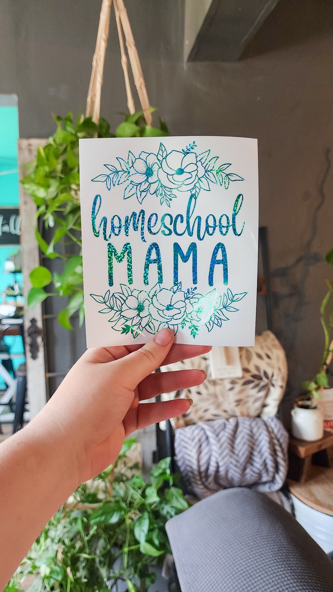 Homeschool Mama Decal, Country Mama, Wildflower Car Decal, Homestead ...