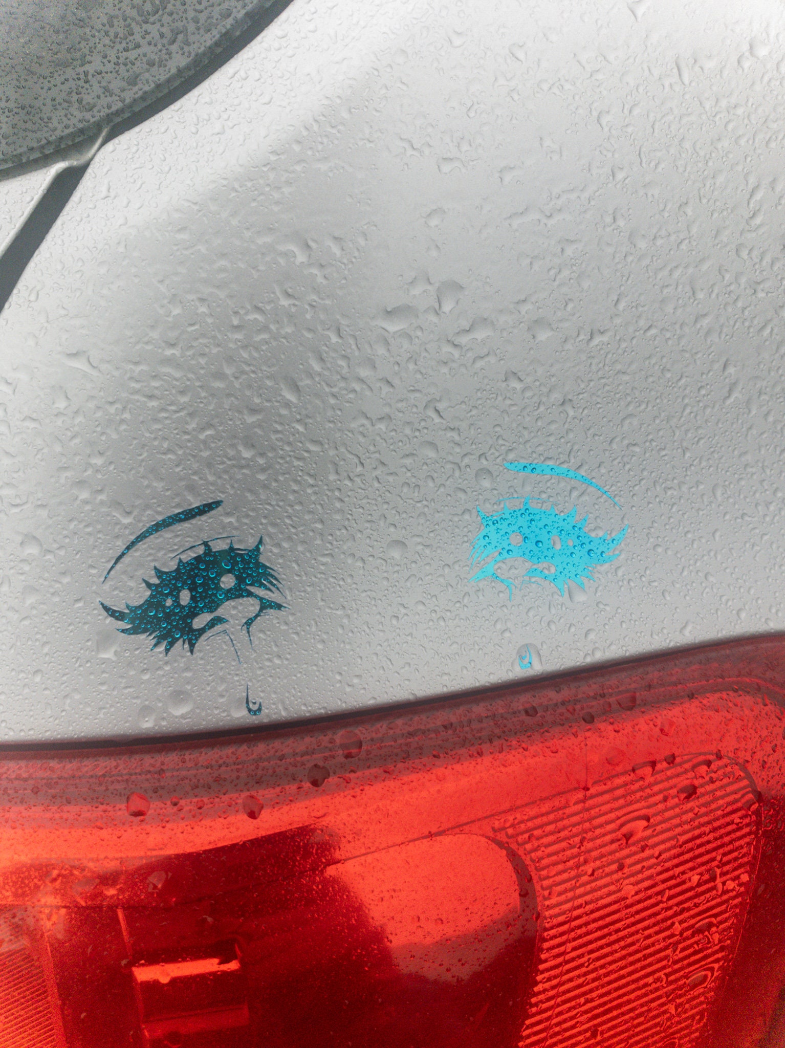 Crying Eyes Anime Decal Anime Sticker Anime Eyes Decal | Etsy