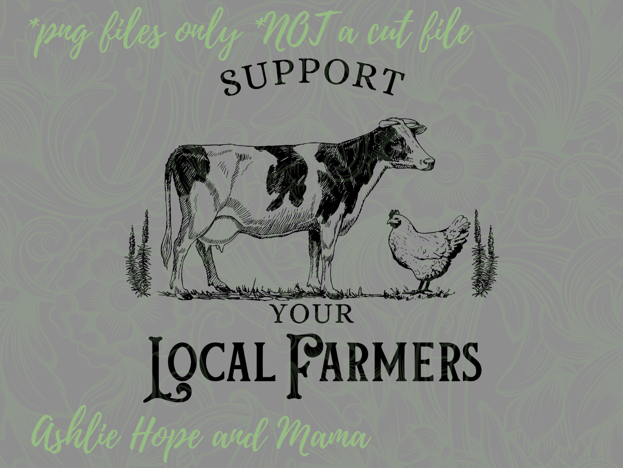 Support Your Local Farmer PNG, Farming, Life on the Farm, Homesteading ...