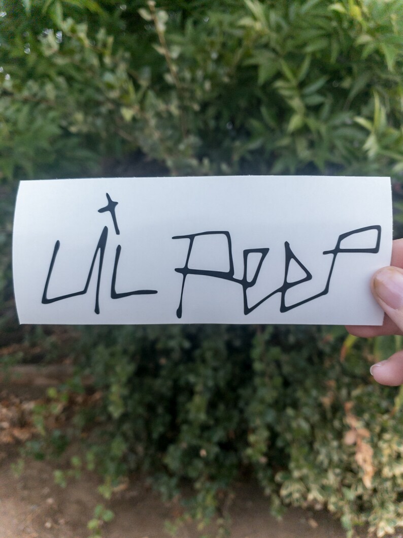 Lil Peep Decal Lil Peep Signature Decal Lil Peep Sticker - Etsy