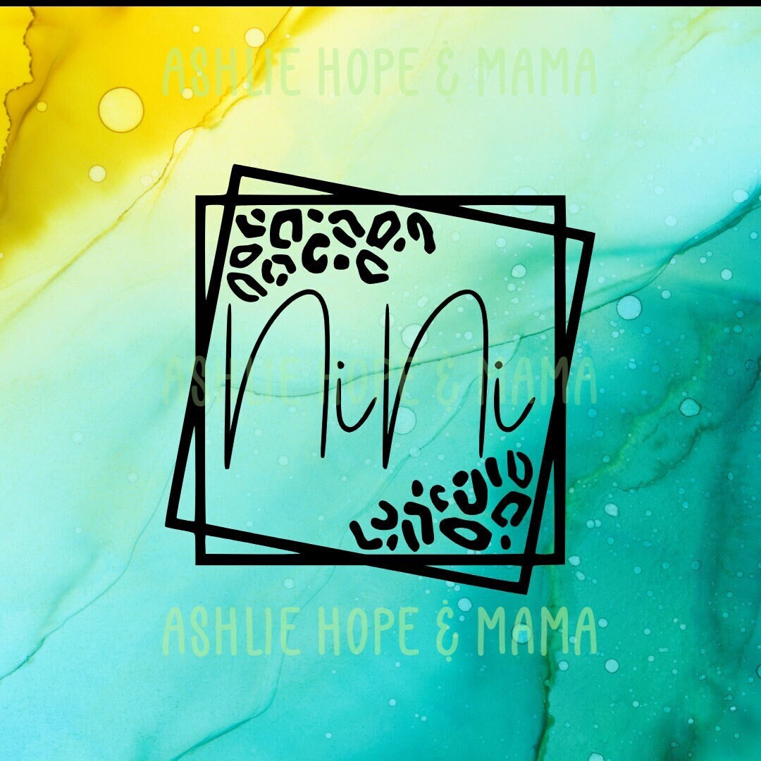 Leopard Print Nini SVG, Nini T-shirt PNG, Leopard Print SVG, Nini Cut ...