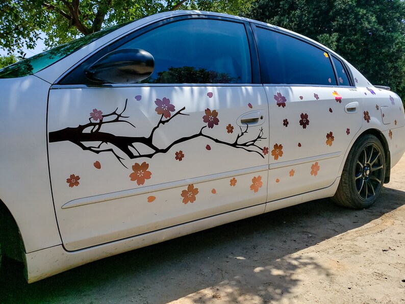 Cherry Blossom Decal Holographic Car Decal Sakura Car Decal - Etsy