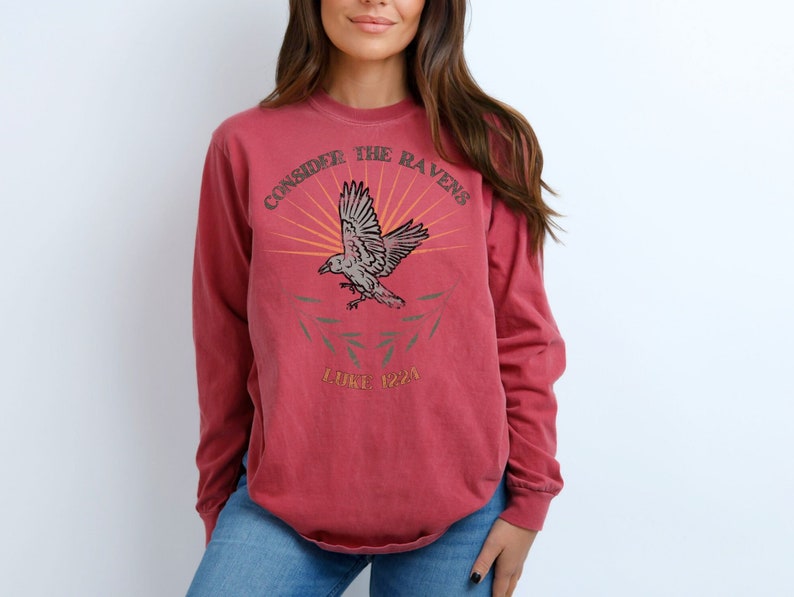 Consider the Ravens, Vintage PNG, Jesus PNG, Christian, Print on Demand ...