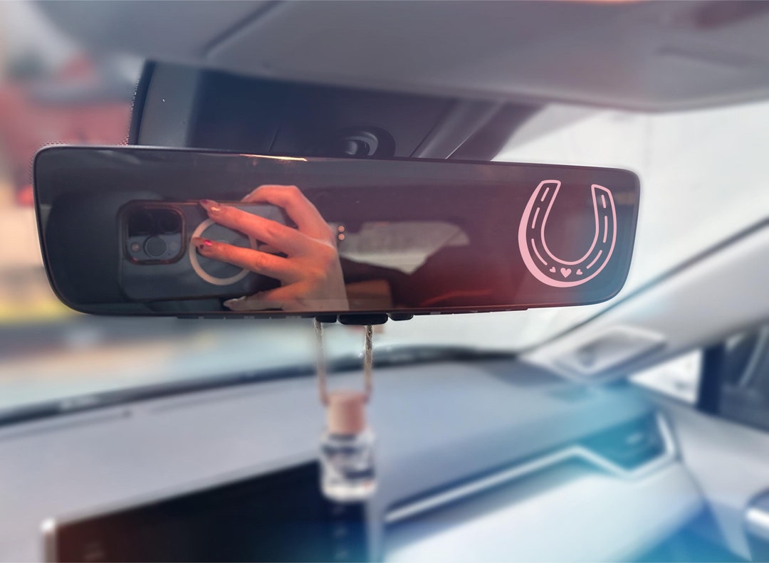 Mini Horseshoe Decal, Cowgirl Car Decal, Rear View Mirror Accessories ...