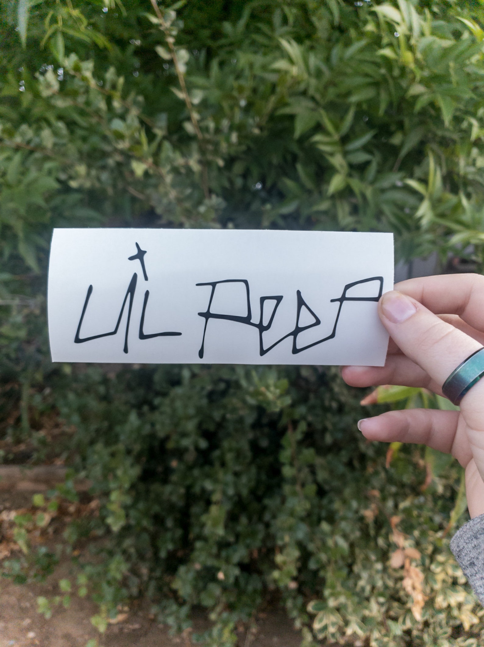 Lil Peep Decal Lil Peep Signature Decal Lil Peep Sticker - Etsy