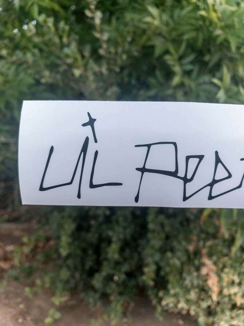 Lil Peep Decal Lil Peep Signature Decal Lil Peep Sticker - Etsy