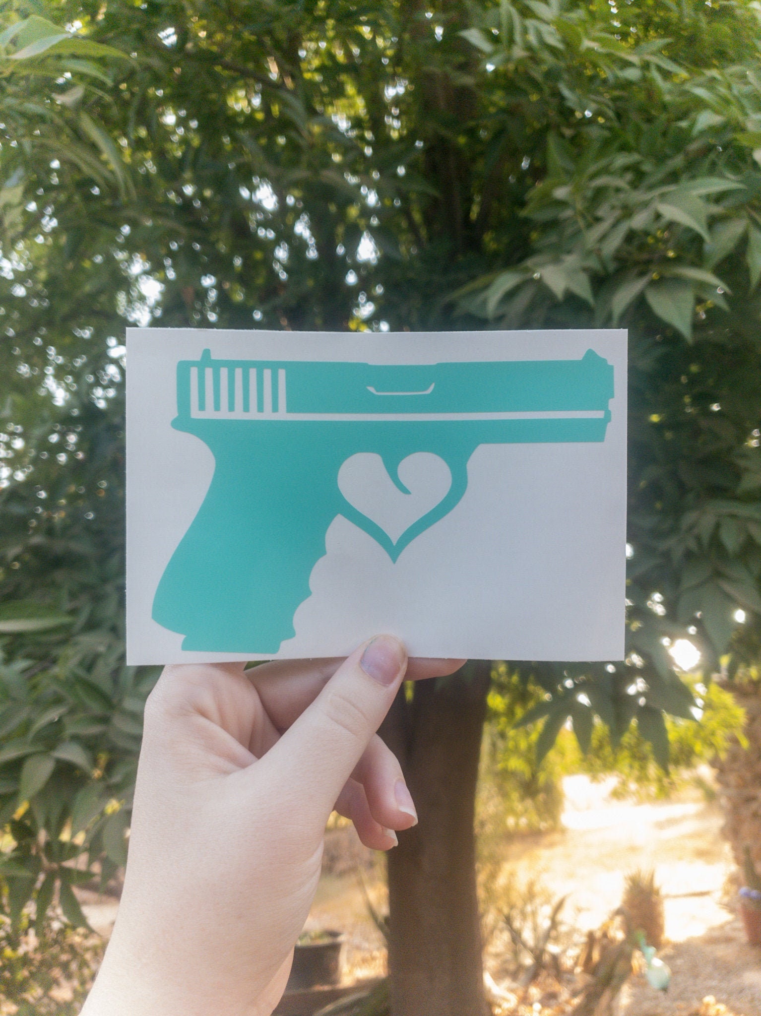 Hand Gun Decal Pistol Decal 2nd Amendment Decal Truck - Etsy