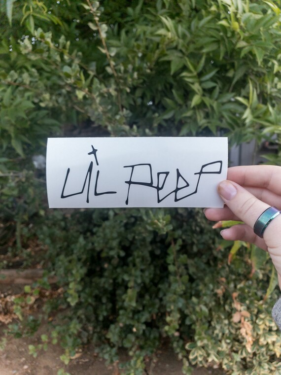 Lil Peep Decal Lil Peep Signature Decal Lil Peep Sticker | Etsy
