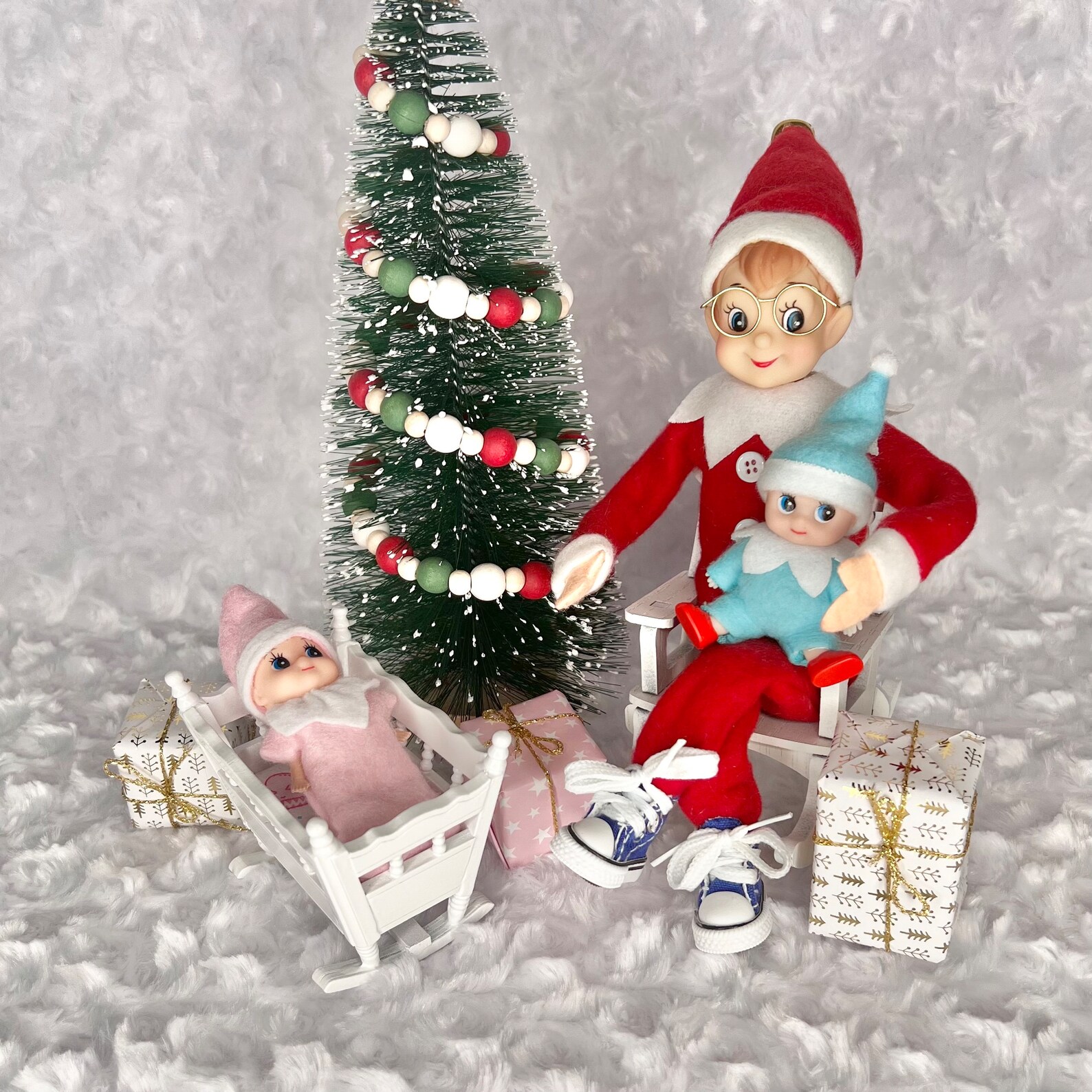 Elf Baby Cradle - Prop, Santa Baby, Toddler - Etsy