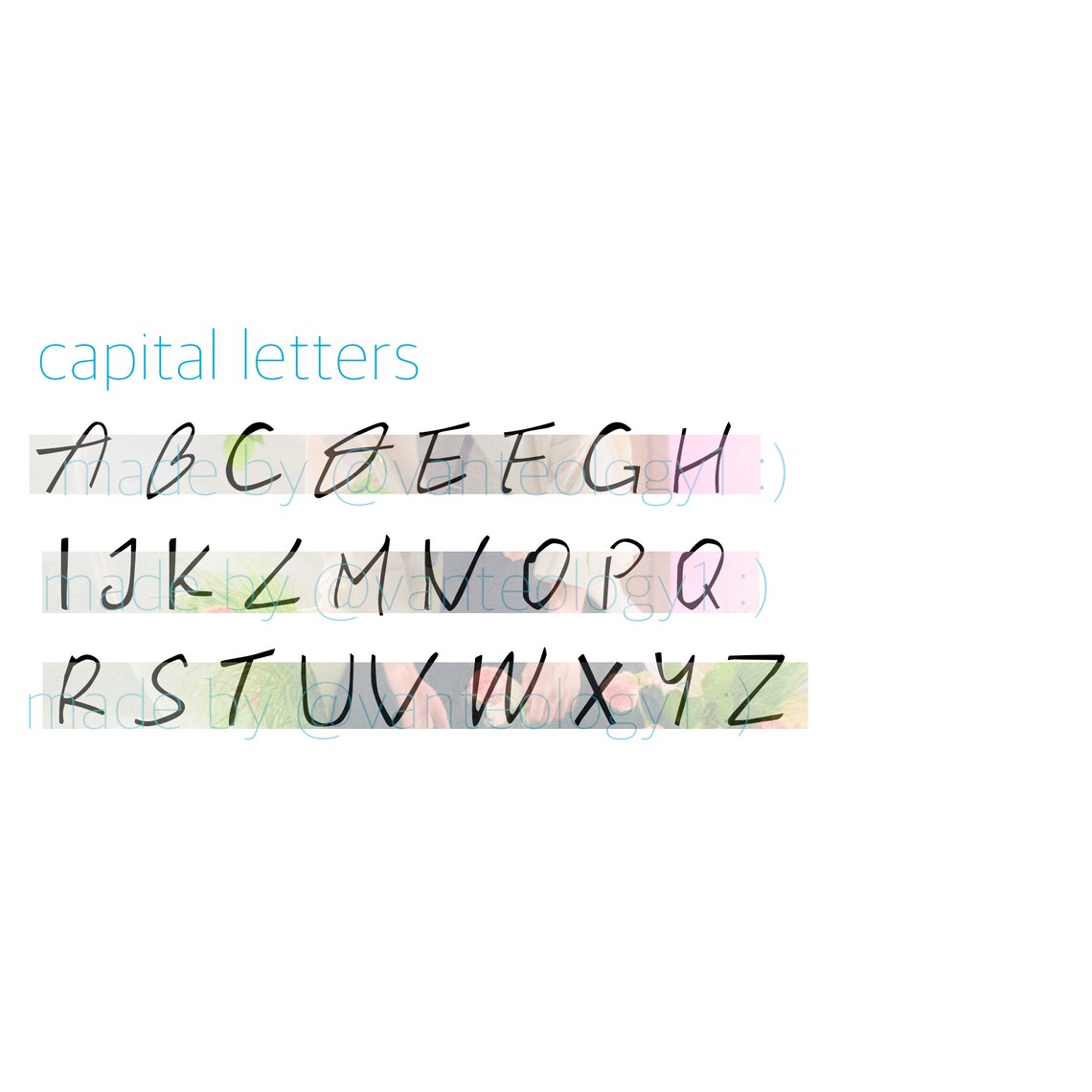 BTS FONT Rm's Handwriting english - Etsy