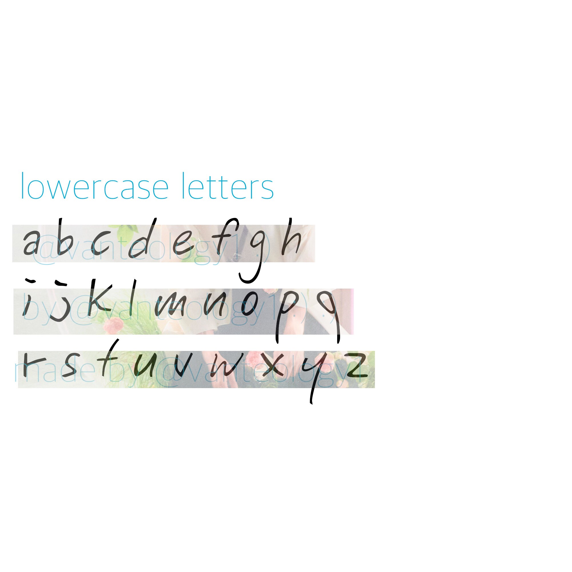 BTS FONT RM's handwriting English | Etsy