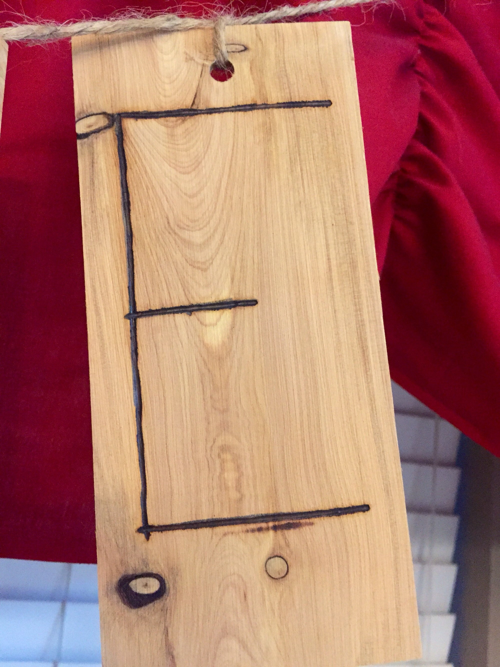 Woodburned Welcome Sign Cedar Plates and Twine - Etsy