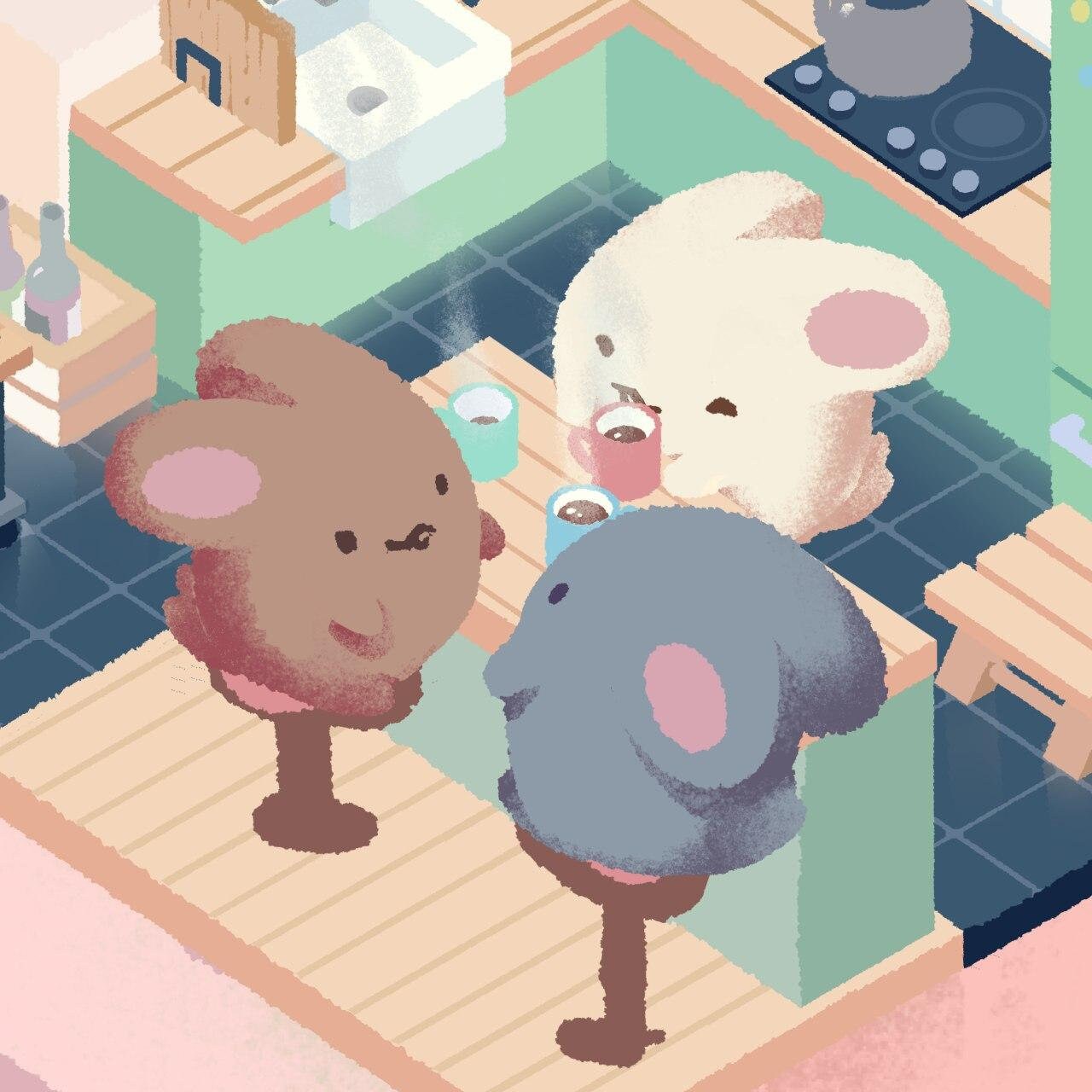 Tea Time Bun Home Art Print - Etsy