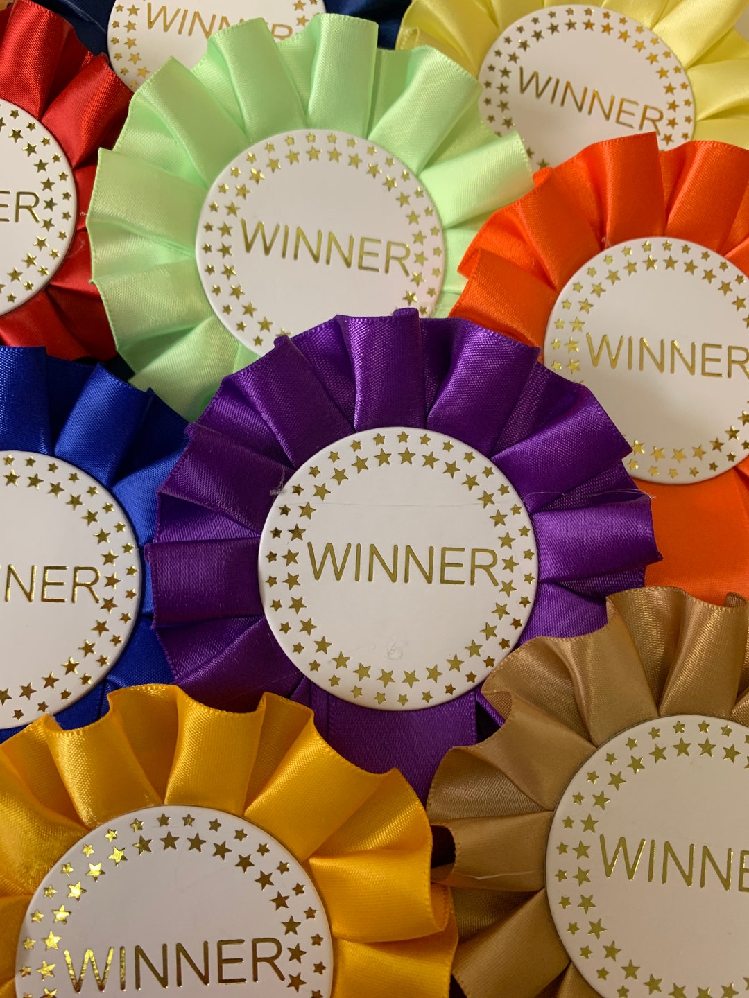 10 X Winner Rosettes - Etsy