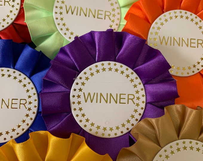 10 X Winner Rosettes - Etsy