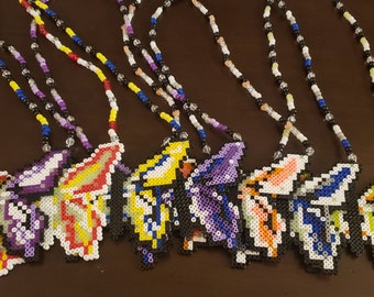 Butterfly Eye Perler Necklace - Etsy