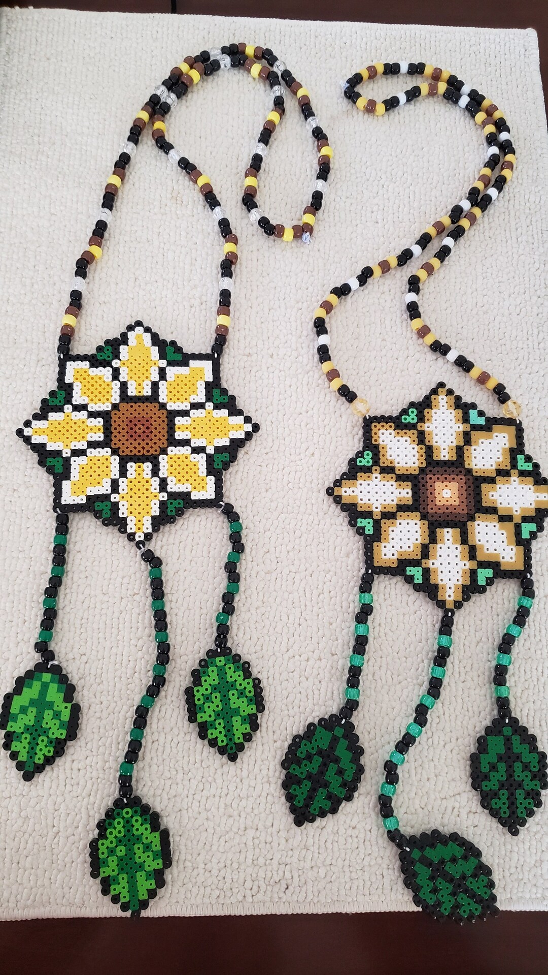 Sunflower Perler Nrcklace - Etsy