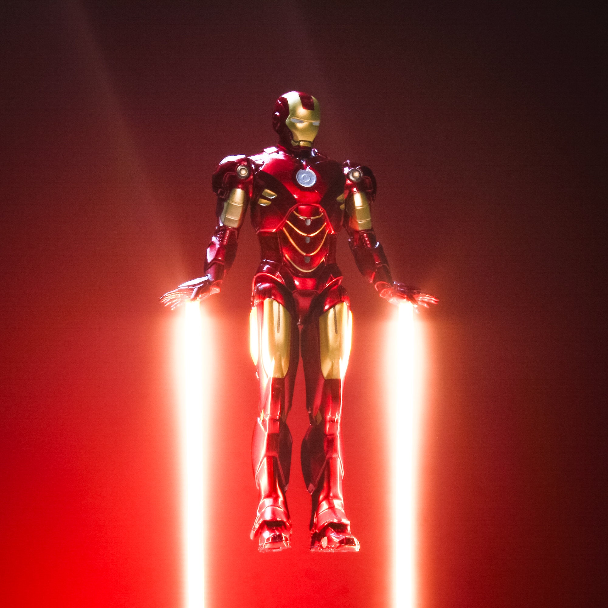 Marvel Iron Man Fly Led Figure Glass Dome - Etsy