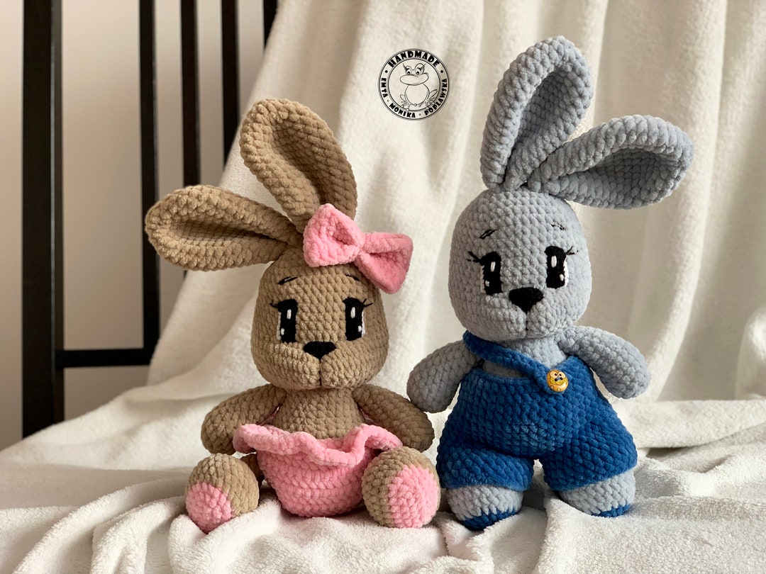 NEWBORN BUNNIES Stuffed Plush Bunny Baby Toys Baby Shower Gift Crochet ...