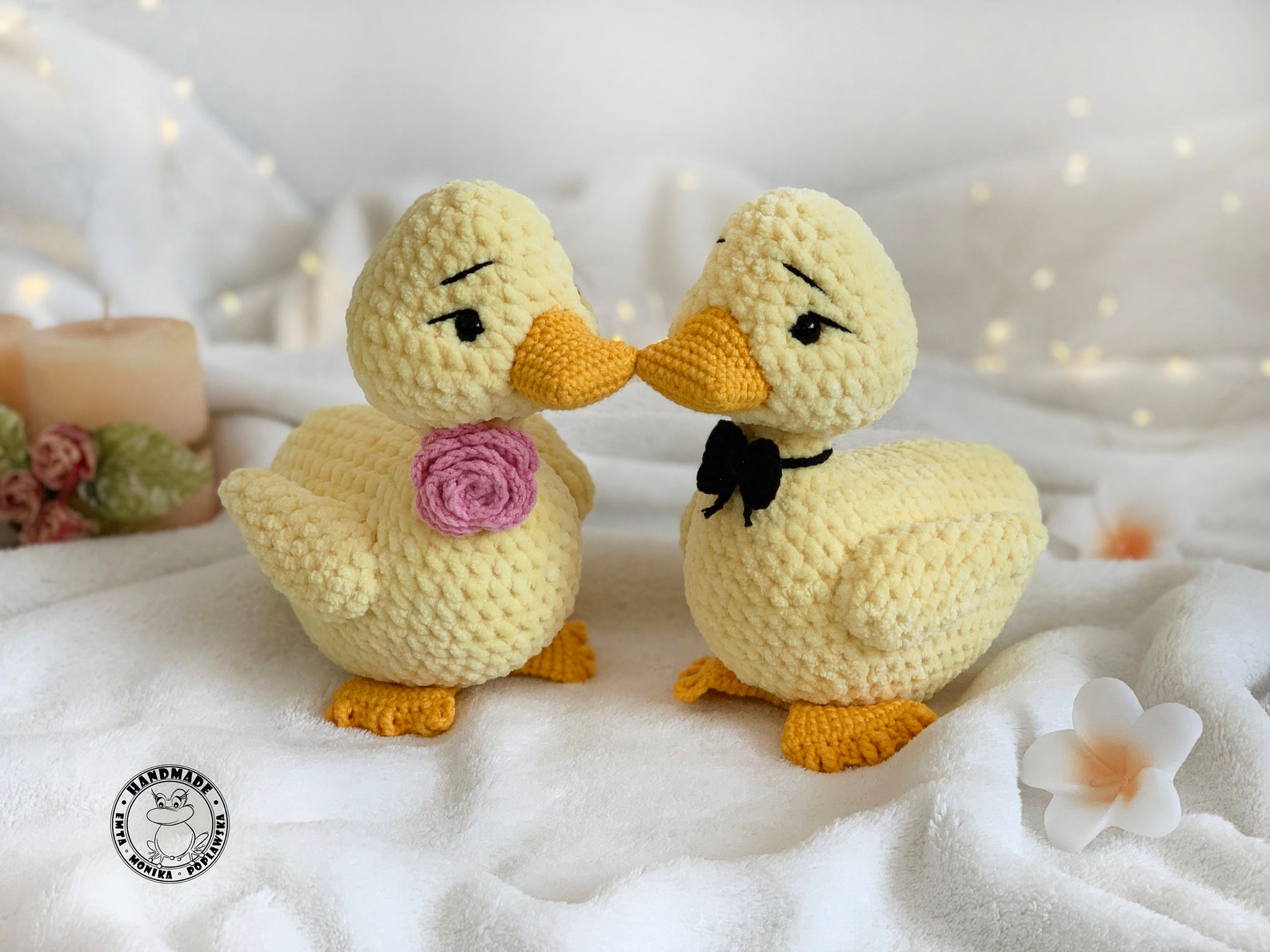 PAIR OF DUCKLINGS Yellow Ducks Crochet Soft Ducks Animal Dolls - Etsy