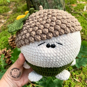 MR. ACORN the Funny Forest Creature Decorative Acorn Big Plush Toy ...