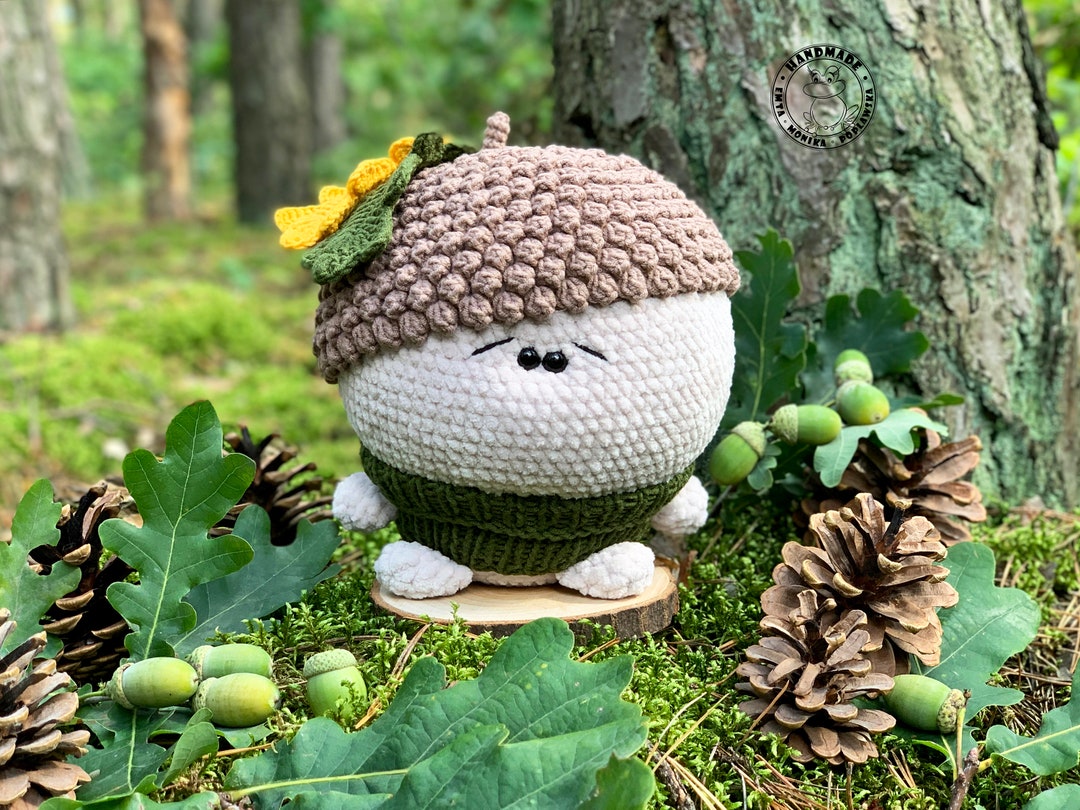 MR. ACORN the Funny Forest Creature Decorative Acorn Big Plush Toy ...