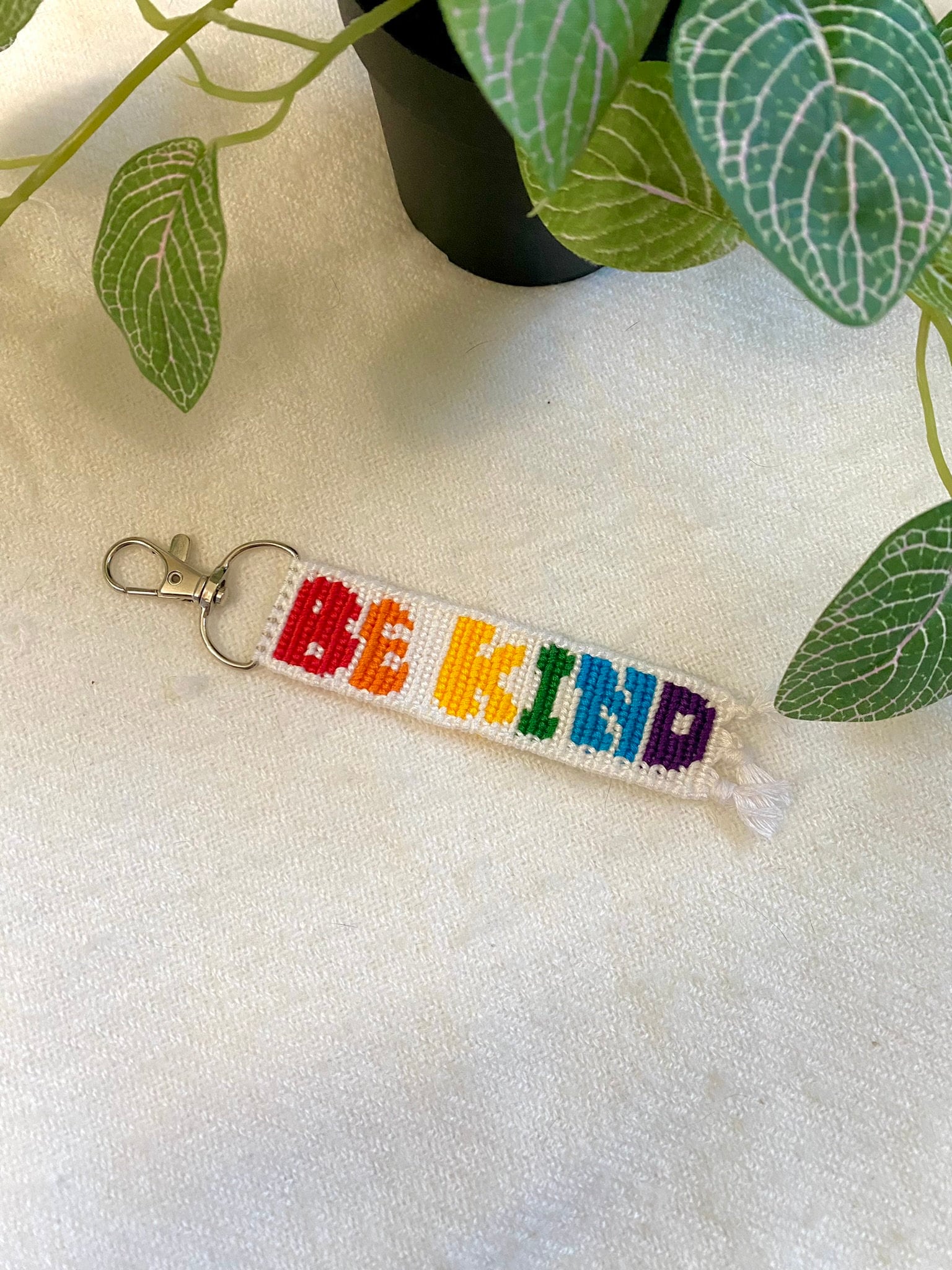 Be Kind Handmade Keychains Knotted Kindness Keychain - Etsy