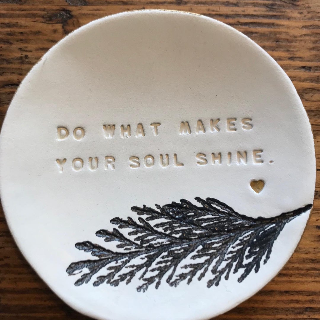 Handmade Personalised Clay Jewellery/trinket Dish/plate With an ...