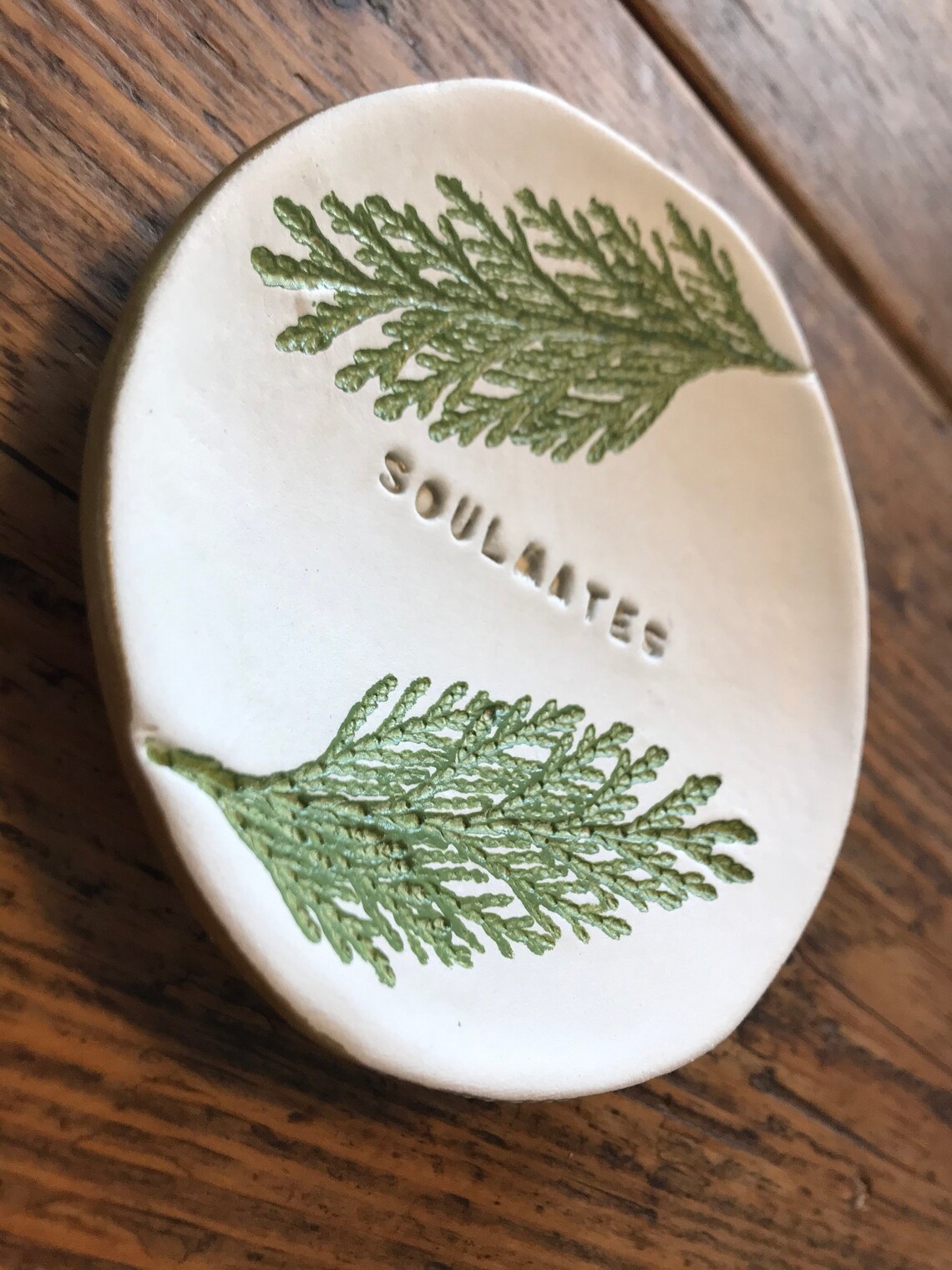 Handmade Personalised Jewellery/trinket Plate/dish With an ...