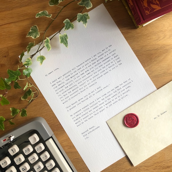 Typewriter Letter - Etsy UK
