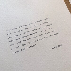 Roald Dahl the Twits Quote Typewriter Print - Etsy