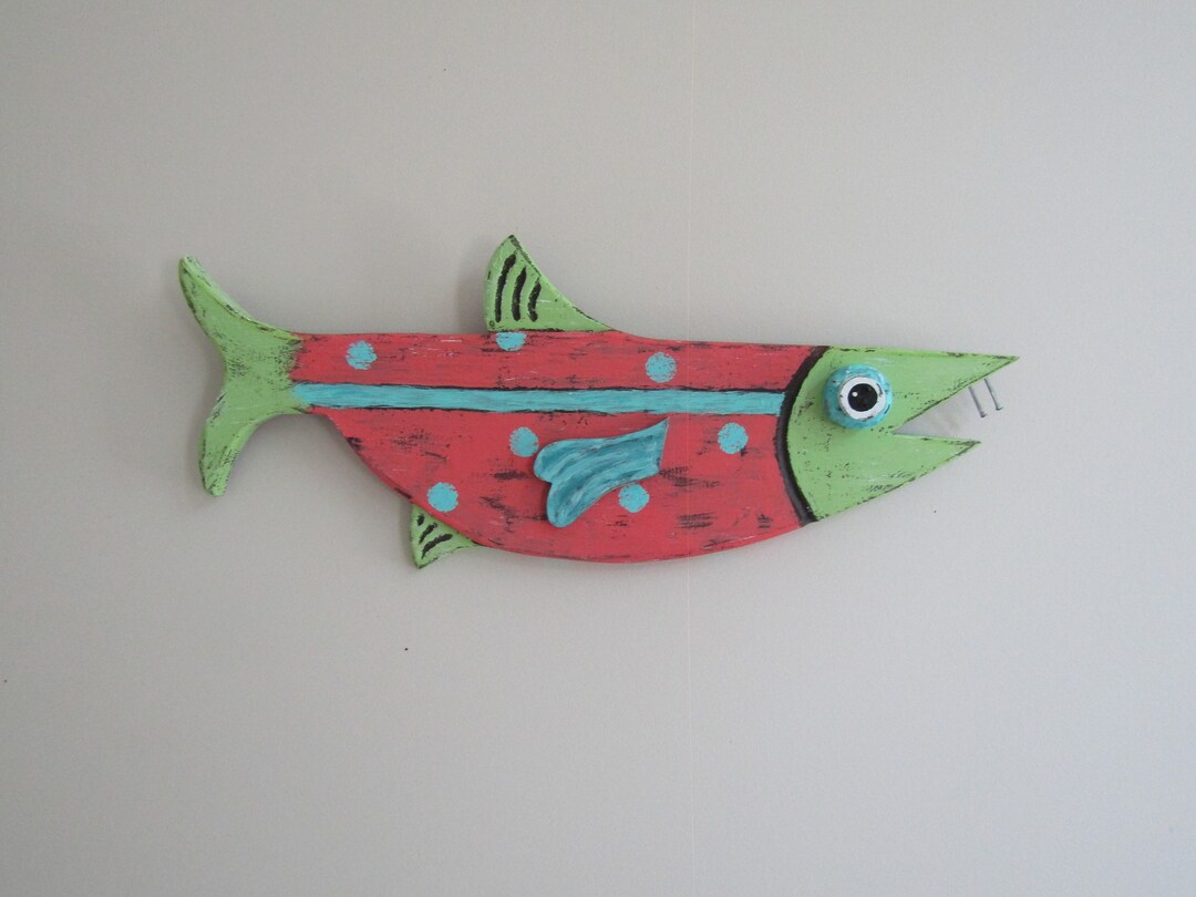 WOOD WALL FISH - Etsy