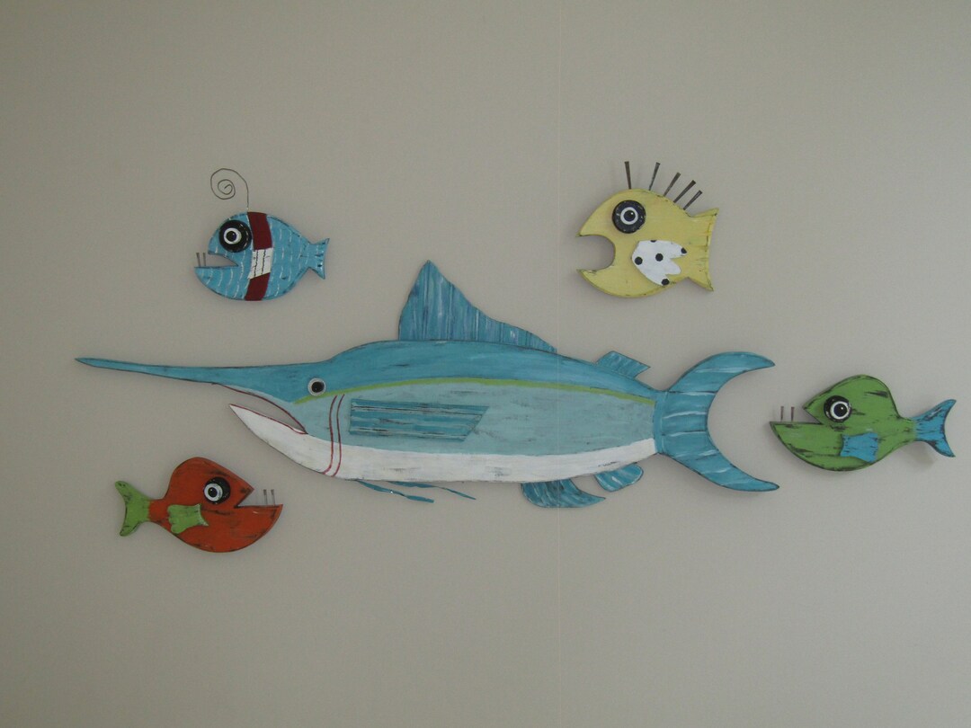 THE BIG TUNA/ Marlin/ Sailfish Wood Wall Fish - Etsy