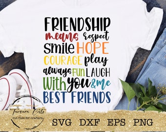 Best Friend Word Art - Etsy
