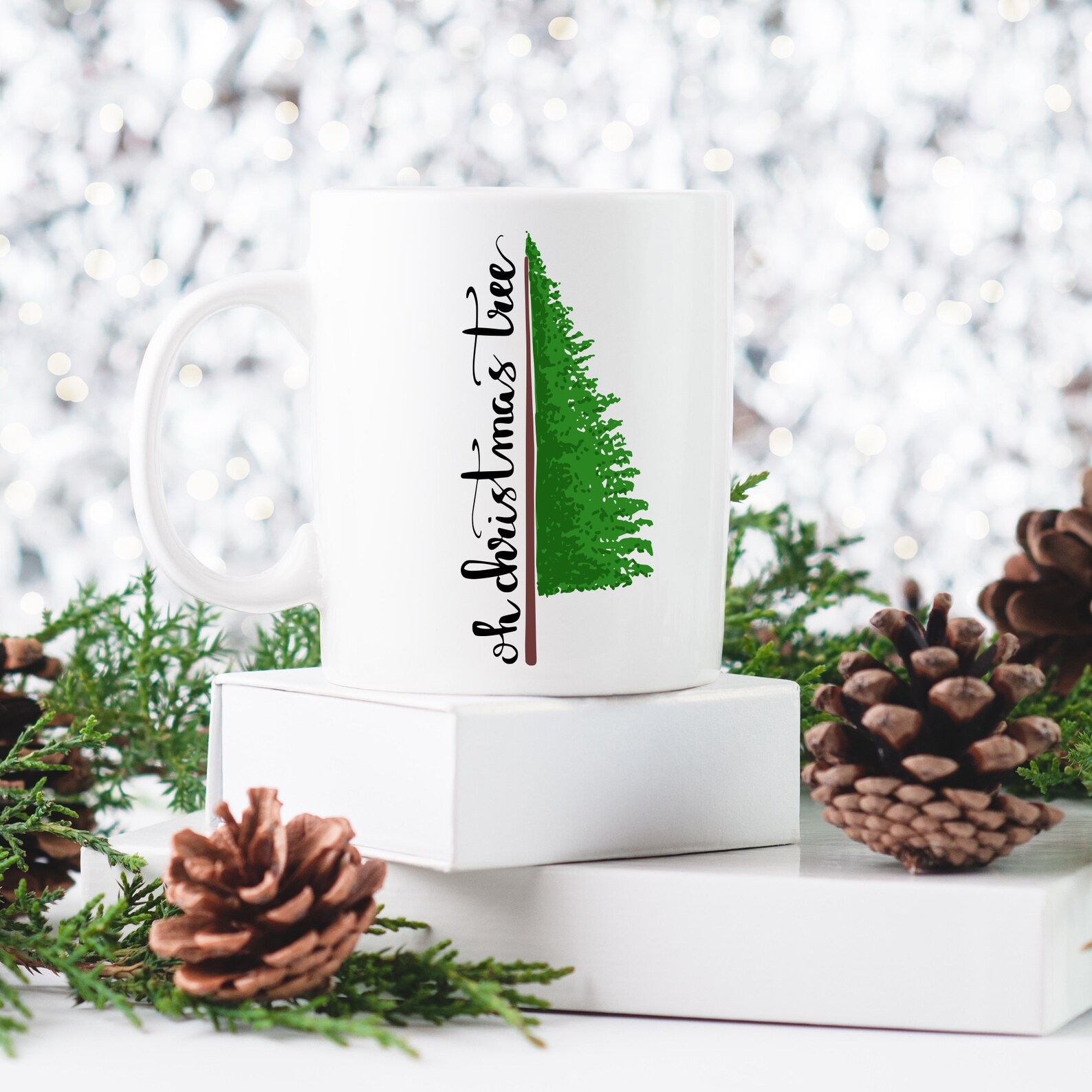 Oh Christmas tree sign svg Christmas tree printable signs | Etsy