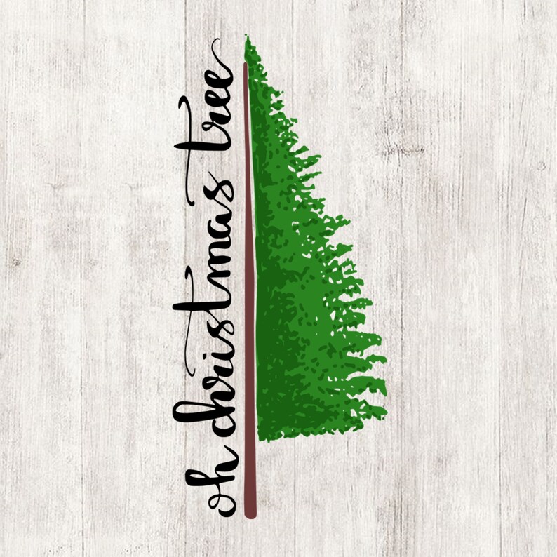 Oh Christmas tree sign svg Christmas tree printable signs | Etsy