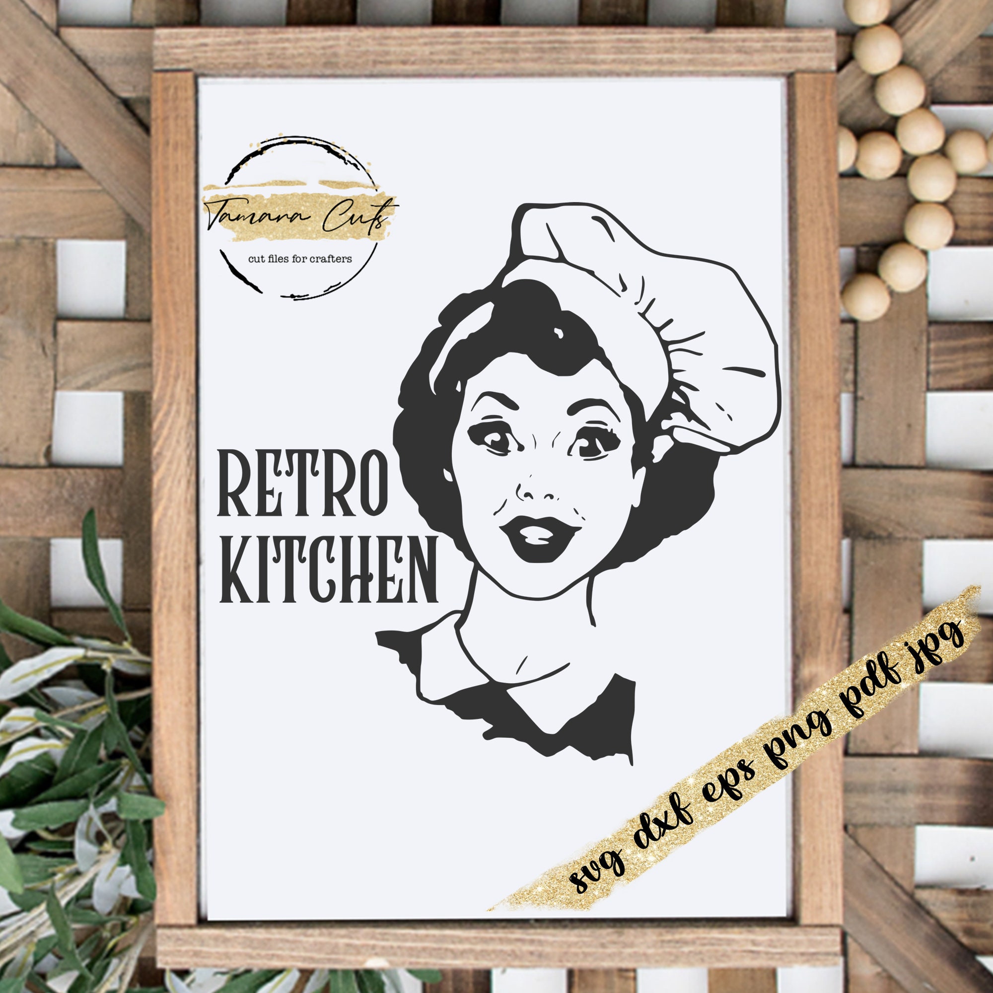 Old Fashioned Sign Cooker Svg Retro Kitchen Sign Svg Vintage - Etsy