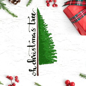 Oh Christmas tree sign svg Christmas tree printable signs | Etsy